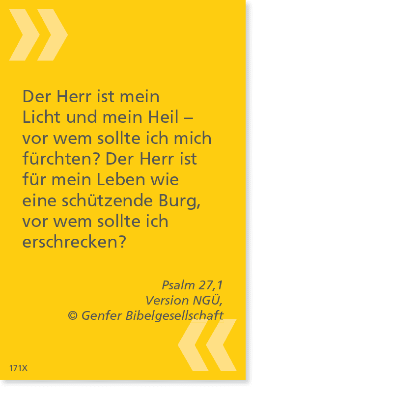 BibelCard Psalm 27 1 Bibel Liga